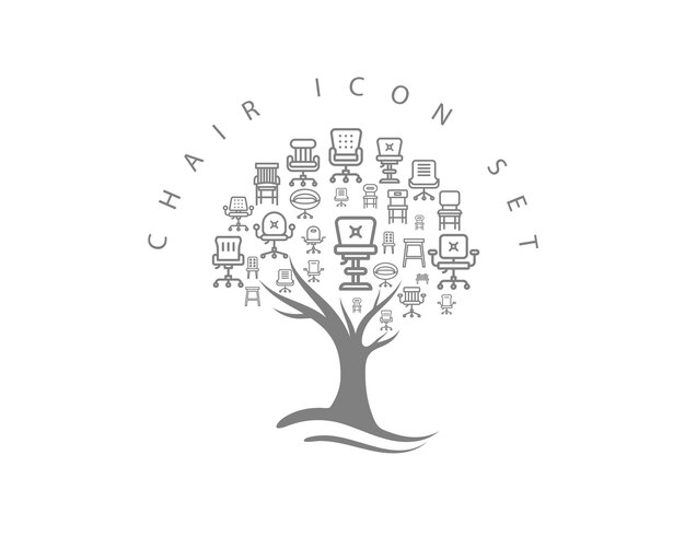Premium Vector | Chair icon set design premium vector Premium Vector | Chair icon set design premium vector