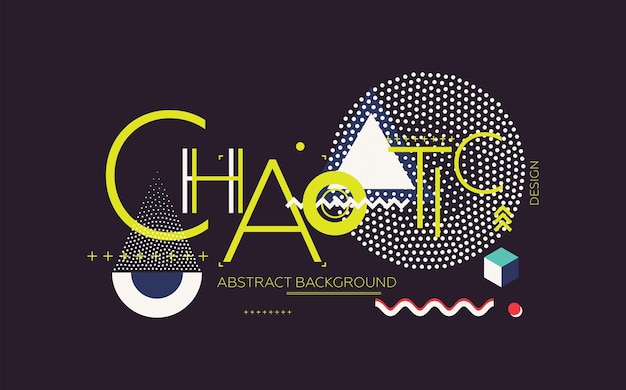 Premium Vector | Chaotic geometric abstract background Premium Vector | Chaotic geometric abstract background