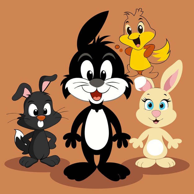 Characters of Looney Tunes | Premium AI-generated vector Characters of Looney Tunes | Premium AI-generated vector