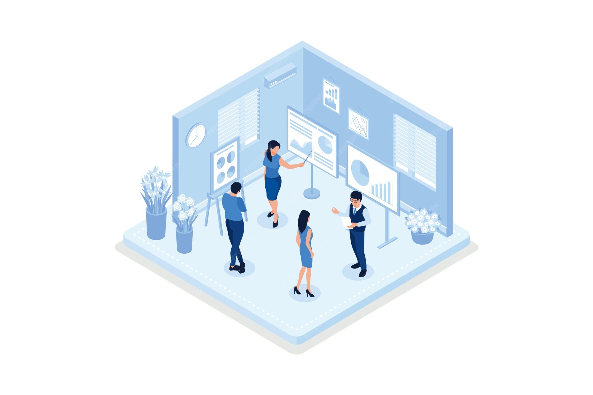 Premium Vector | Characters working at home office and coworking space ... Premium Vector | Characters working at home office and coworking space ...