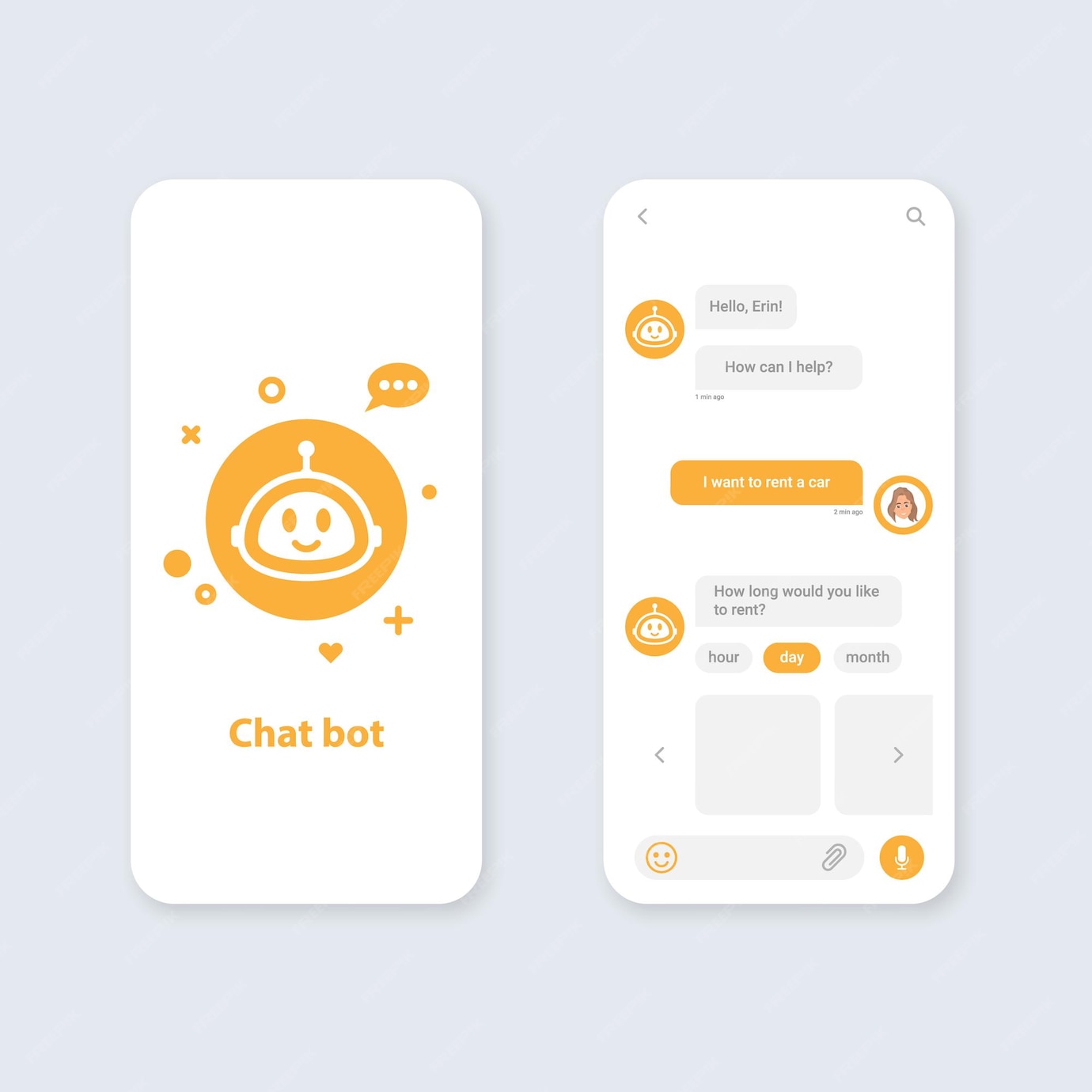 Premium Vector | Chat bot mobile application dialog box template ...
