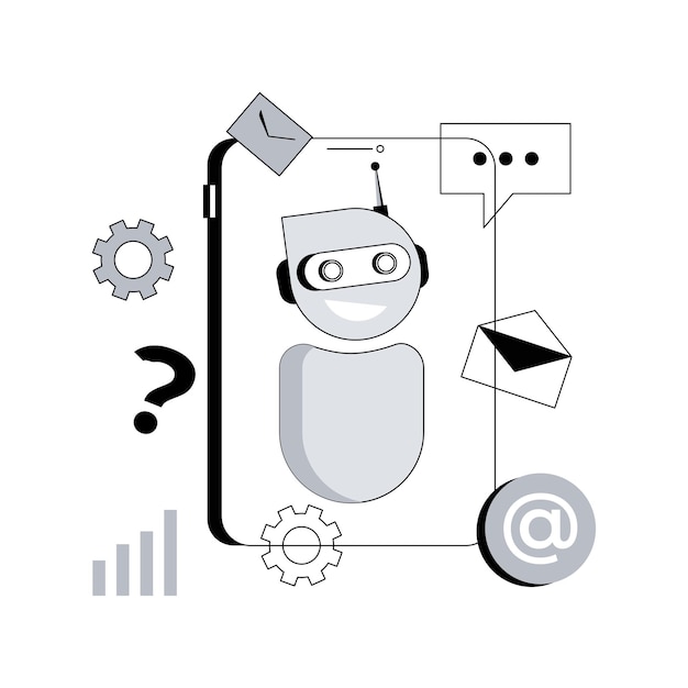 Premium Vector | Chatbot artificial intelligence abstract concept ... Premium Vector | Chatbot artificial intelligence abstract concept ...