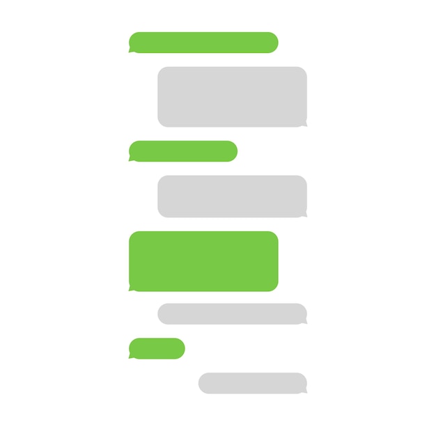 Premium Vector | Chatting SMS message bubbles Premium Vector | Chatting SMS message bubbles
