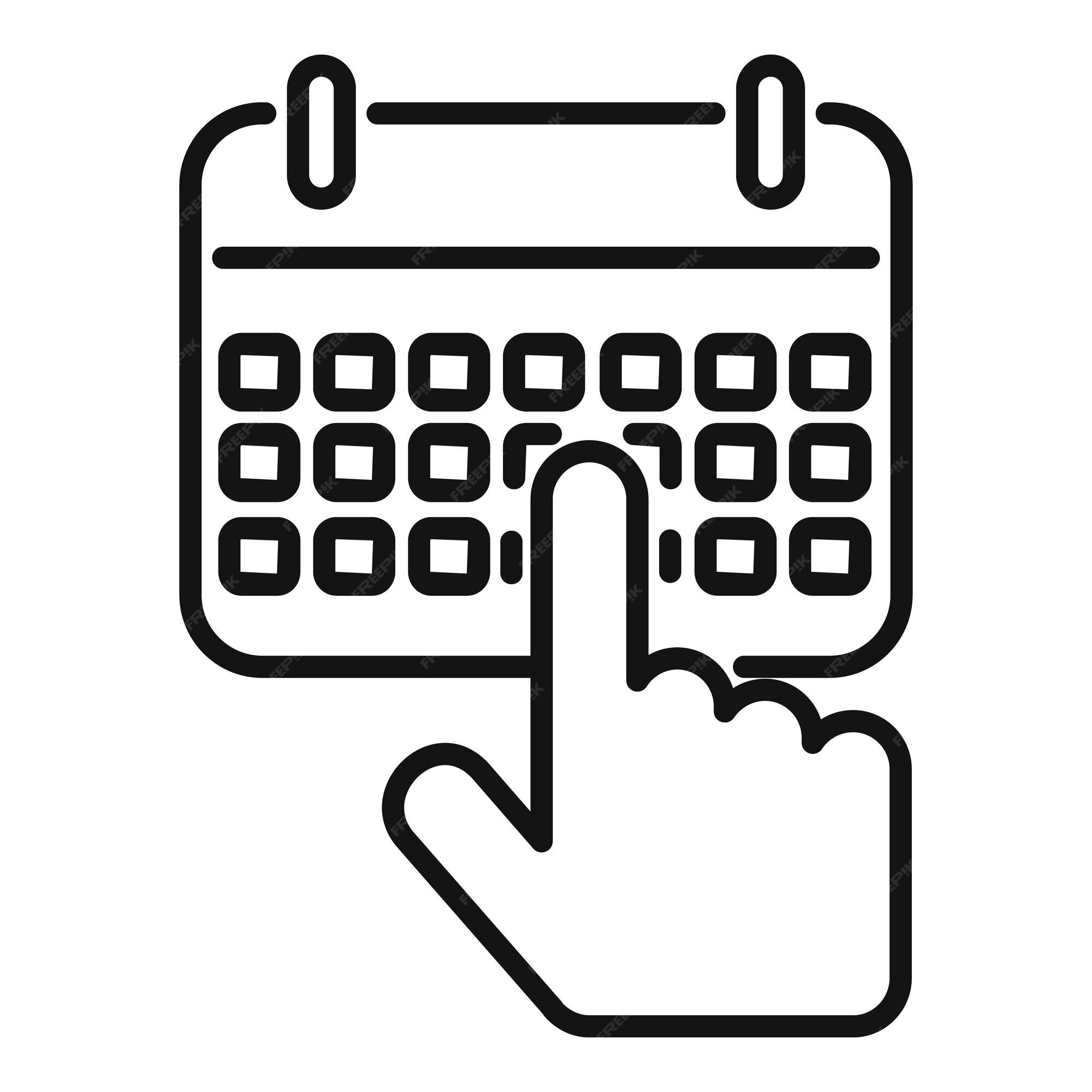 Premium Vector | Check calendar icon outline vector Service customer ... Premium Vector | Check calendar icon outline vector Service customer ...
