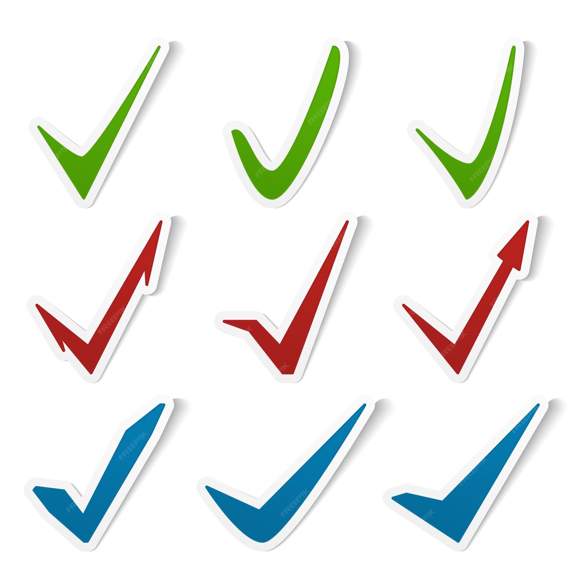 Premium Vector | Check marks Premium Vector | Check marks
