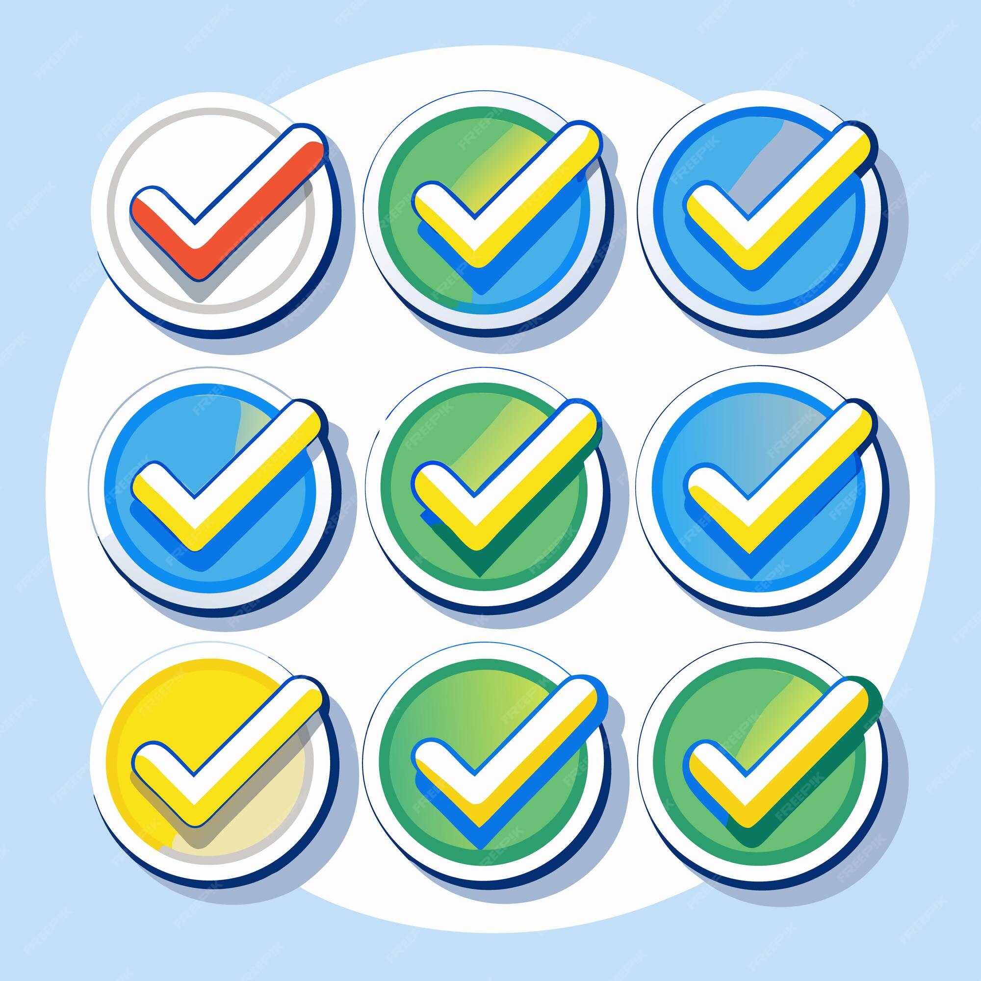 Checkmark icon Checkmark vector set Checked check box sign Approved ... Checkmark icon Checkmark vector set Checked check box sign Approved ...