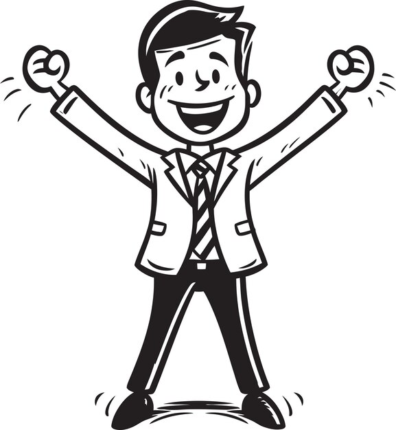 Cheerful Business Innovator Seal Vector Black Logo Design of a Smiling ... Cheerful Business Innovator Seal Vector Black Logo Design of a Smiling ...