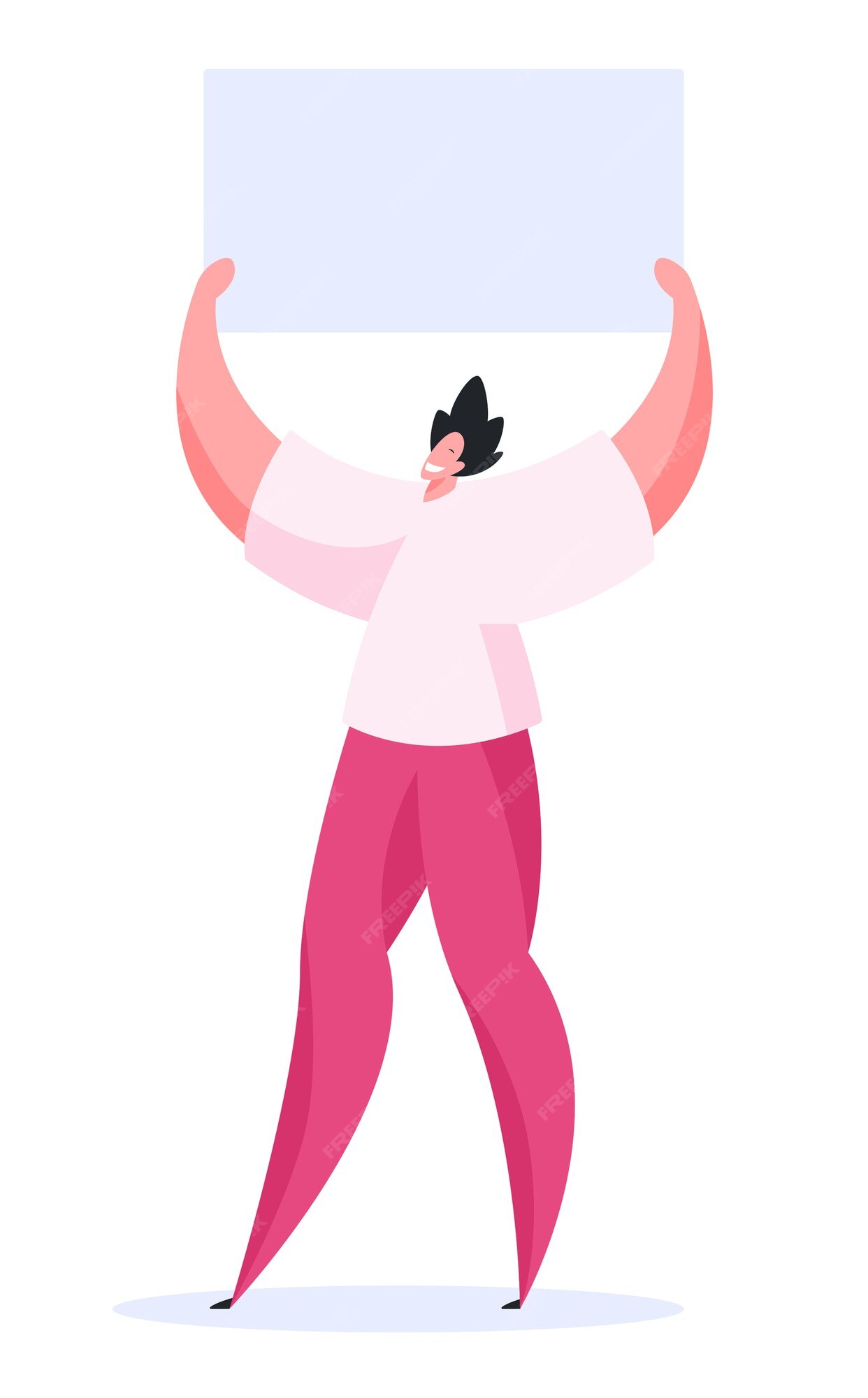 Premium Vector | Cheerful contemporary male friendly smiling Premium Vector | Cheerful contemporary male friendly smiling
