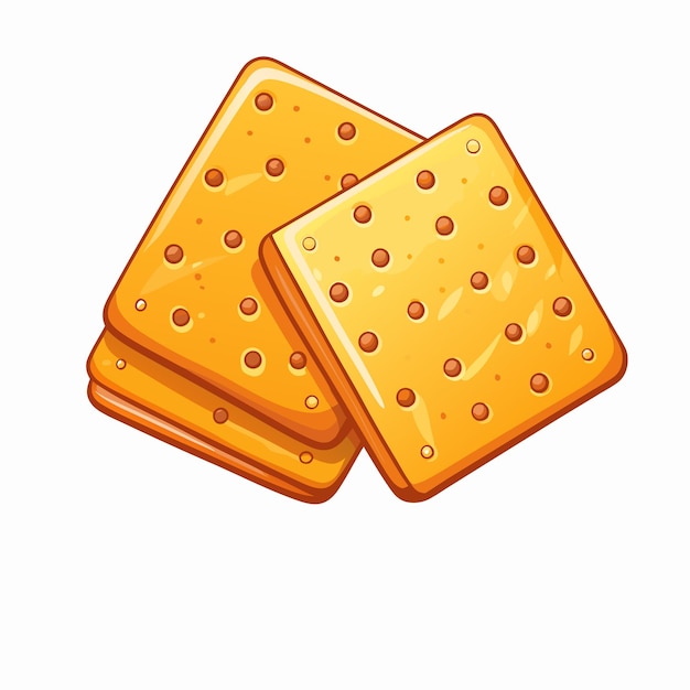 Cheese Crackers Food Graphic Design Vector Premium Ai Generated Vector