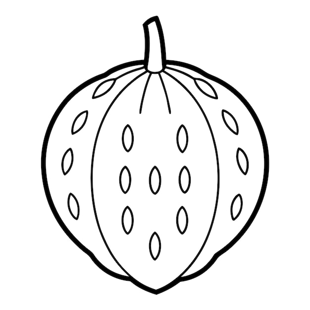 Cherimoya fruit outline coloring page design | Premium AI-generated vector Cherimoya fruit outline coloring page design | Premium AI-generated vector