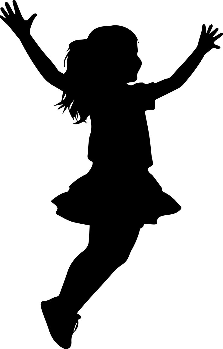Premium Vector | Child jumping vector silhouette 3 Premium Vector | Child jumping vector silhouette 3