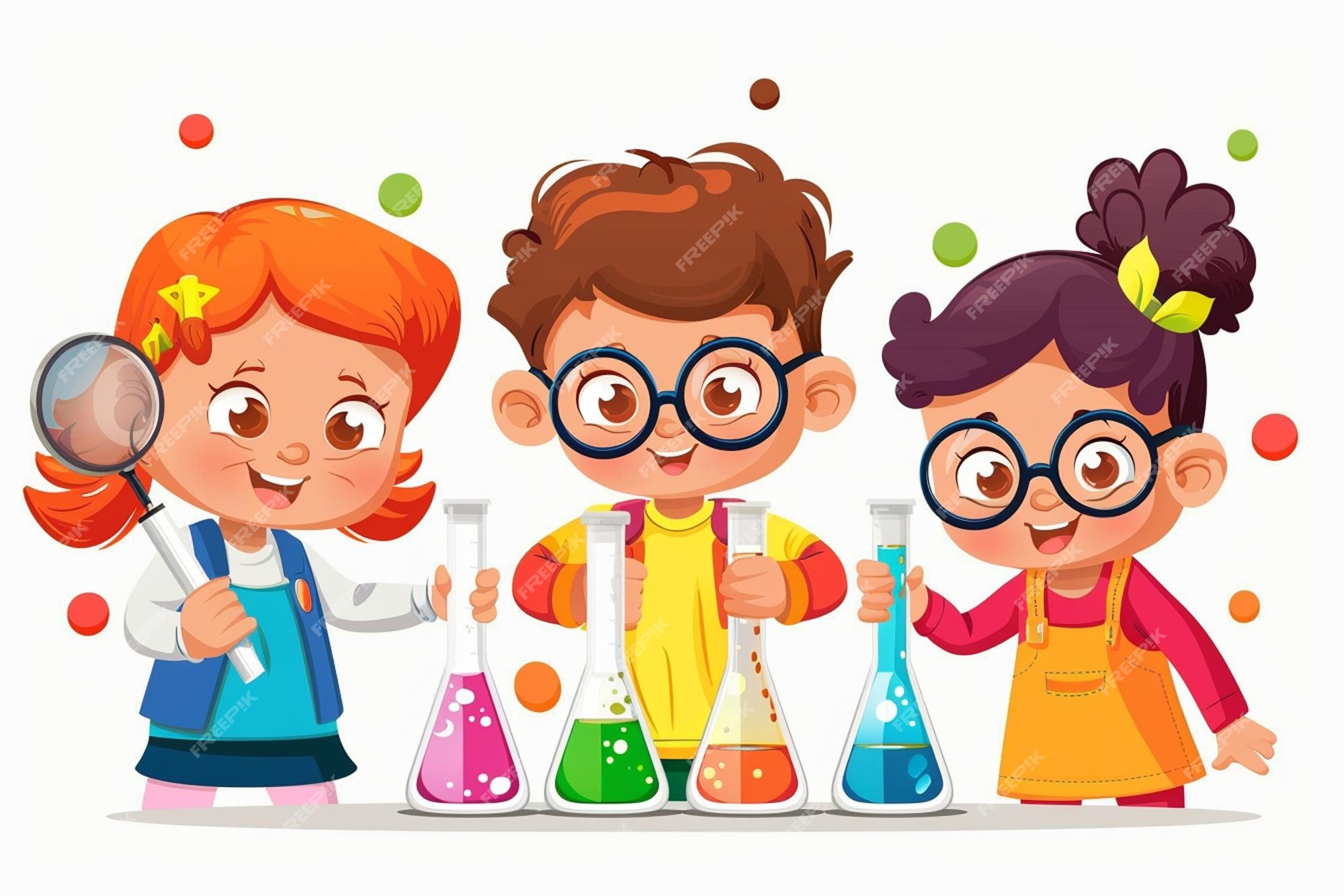 Children Exploring Science Laboratory Cartoon | Premium AI-generated vector Children Exploring Science Laboratory Cartoon | Premium AI-generated vector