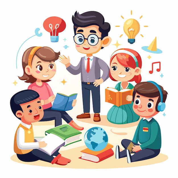 Children Learning and Exploring Ideas Together | Premium AI-generated ... Children Learning and Exploring Ideas Together | Premium AI-generated ...