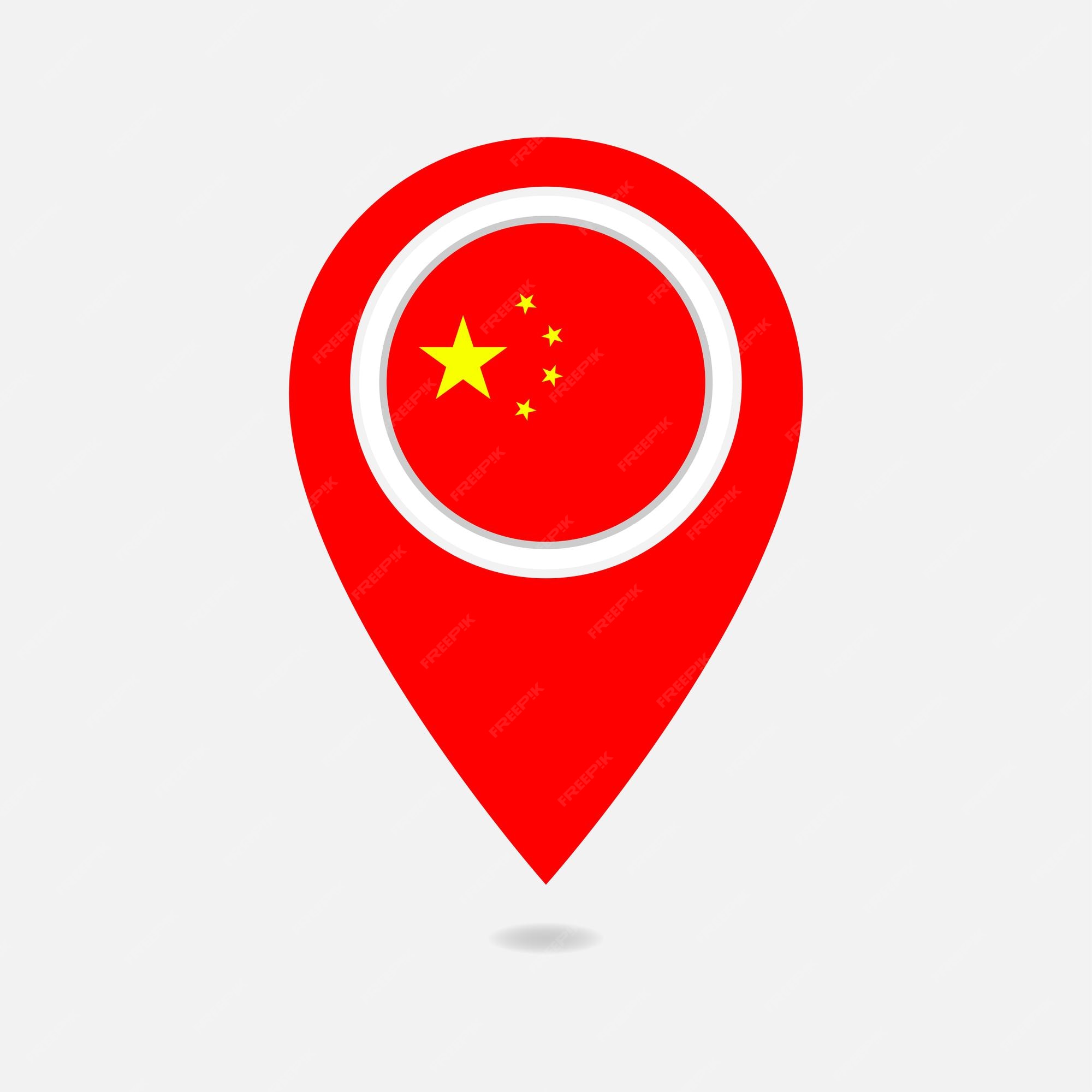 Premium Vector | China pin location icon Vector design Premium Vector | China pin location icon Vector design