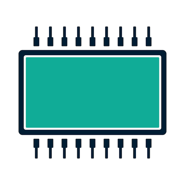 Premium Vector | Chip icon cpu symbol memory or processor chipset ... Premium Vector | Chip icon cpu symbol memory or processor chipset ...