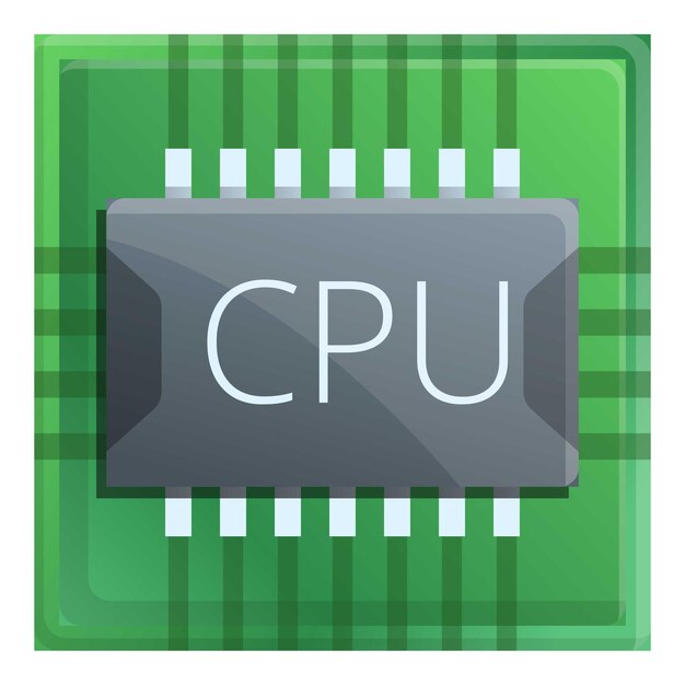 Premium Vector | Chip processor icon cartoon of chip processor vector ... Premium Vector | Chip processor icon cartoon of chip processor vector ...