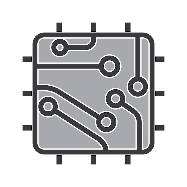 Premium Vector | Chip processor icon Premium Vector | Chip processor icon