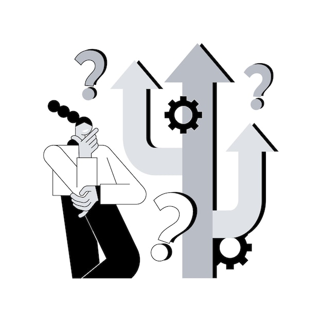 Premium Vector | Choice abstract concept vector illustration Premium Vector | Choice abstract concept vector illustration