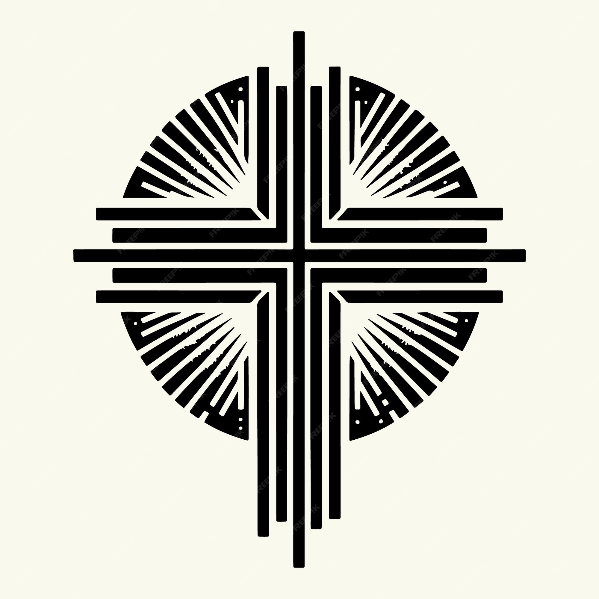Christians Cross Silhouette Vector Illustration Premium Ai Generated