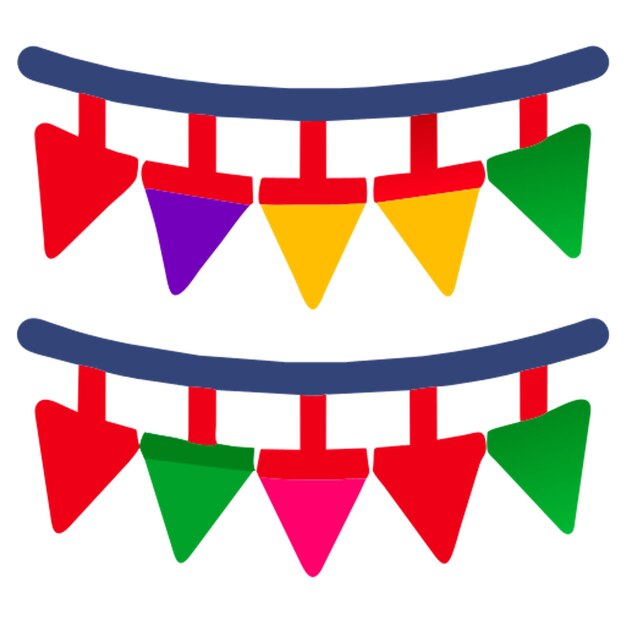 Premium Vector | Christmas garland icon Premium Vector | Christmas garland icon