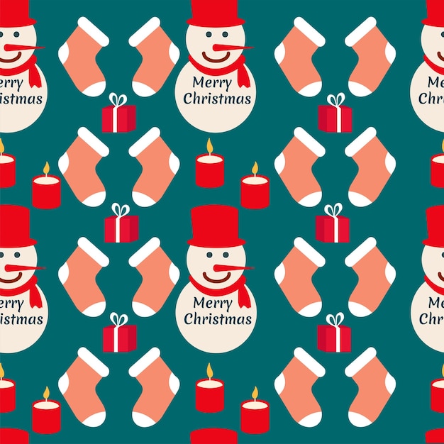 Premium Vector | Christmas and new year seamless pattern Premium Vector | Christmas and new year seamless pattern