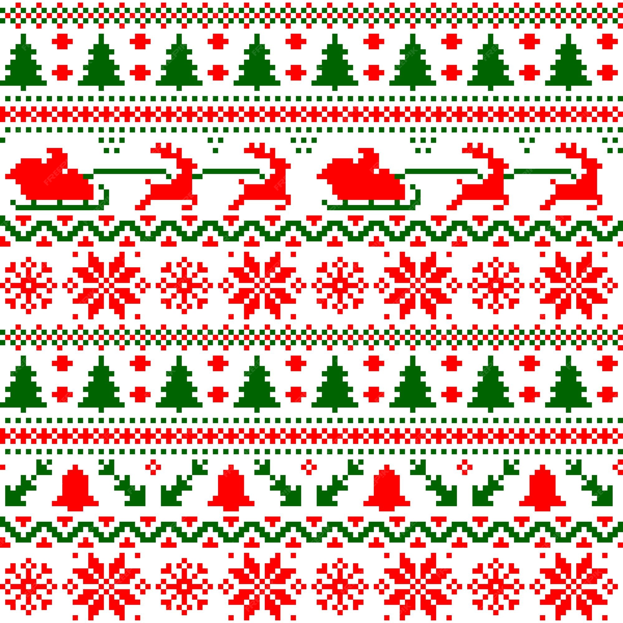 Premium Vector | Christmas sweater seamless pattern background Premium Vector | Christmas sweater seamless pattern background