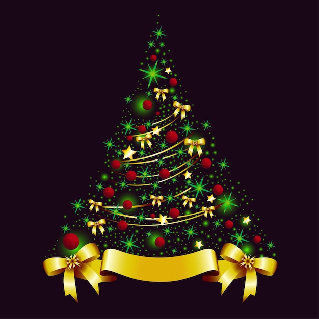 Premium Vector | Christmas tree. Vector illustration Premium Vector | Christmas tree. Vector illustration
