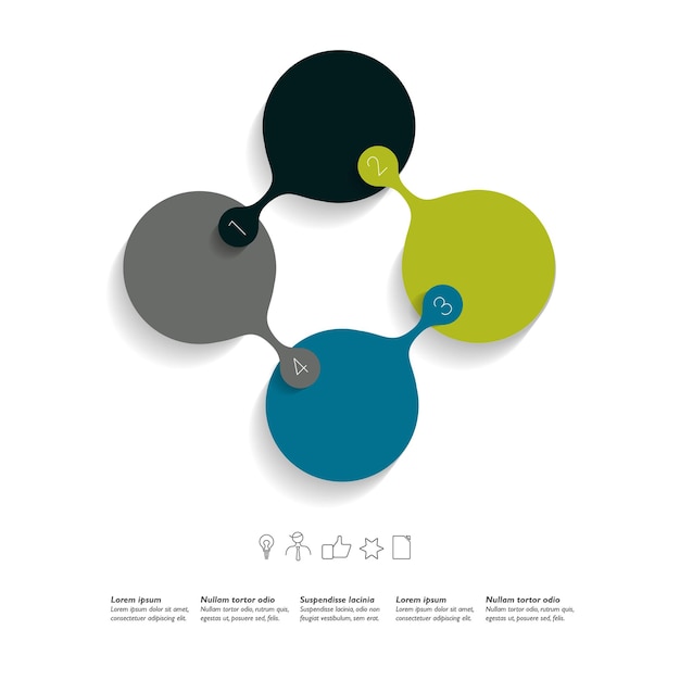 Premium Vector | Circle infographic template. Vector. Premium Vector | Circle infographic template. Vector.