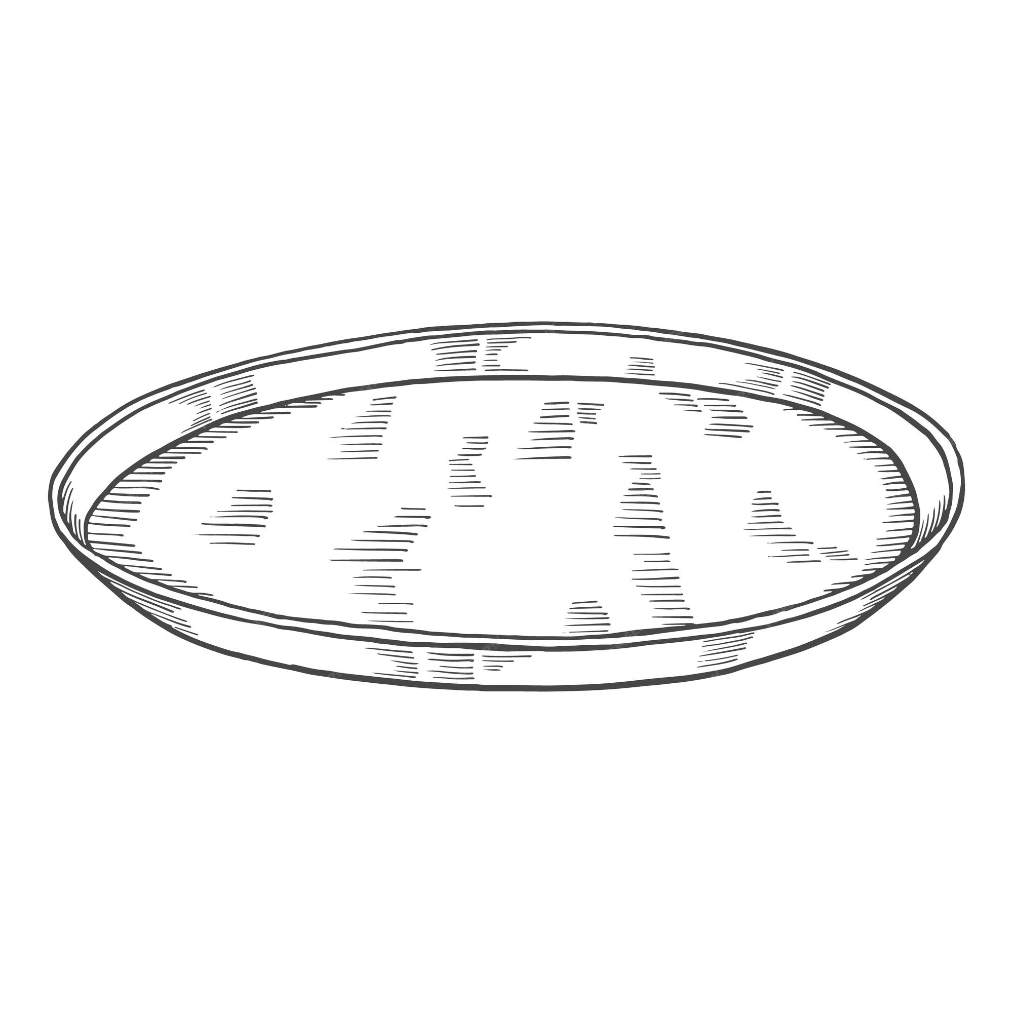 Empty Plate Drawing