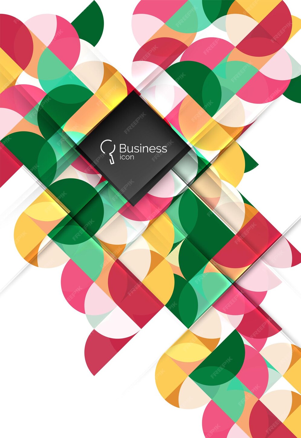 Premium Vector Circle And Triangle Abstract Background Vector Template Background For Workflow