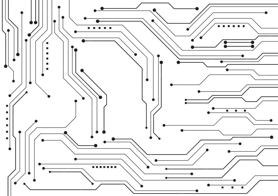 Premium Vector | Circuit technology background with hitech digital data ...