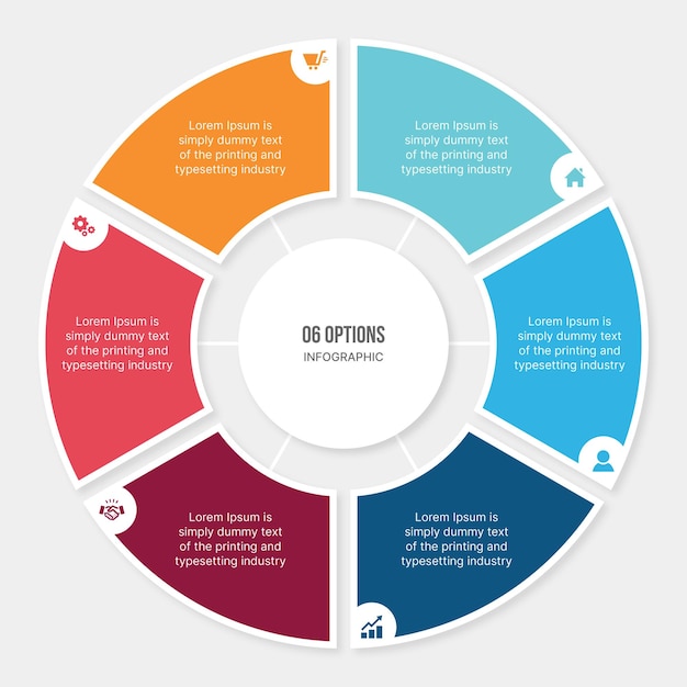 Premium Vector | Circular Cycle Infographic Template Design With 6 Steps Premium Vector | Circular Cycle Infographic Template Design With 6 Steps