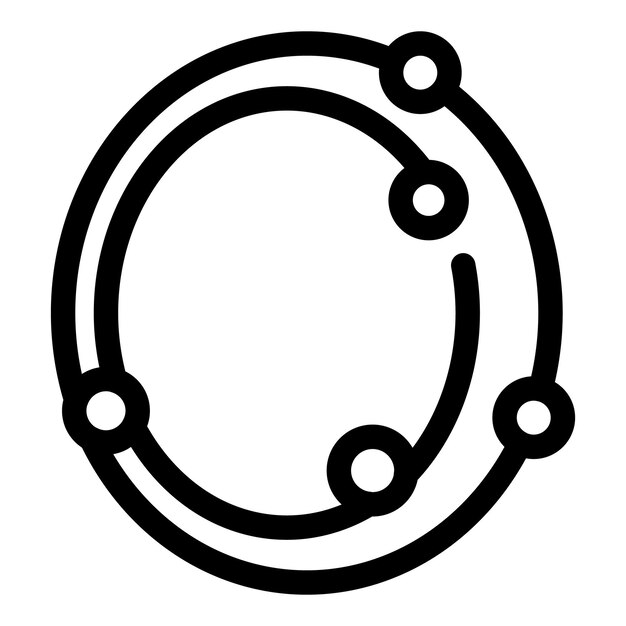 Premium Vector | Circular network icon showing interconnected nodes Premium Vector | Circular network icon showing interconnected nodes