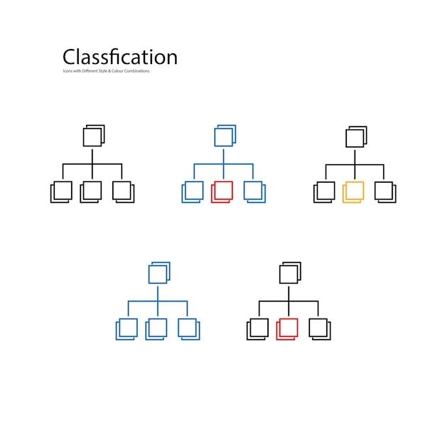 Premium Vector | Classification Vector Illustration Icon Design Premium Vector | Classification Vector Illustration Icon Design