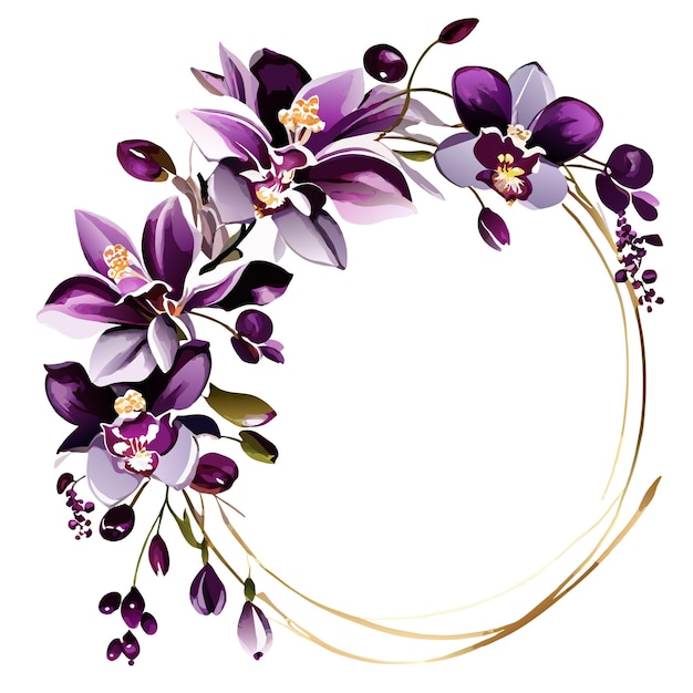Premium Vector | Clean and simple orchid vector Premium Vector | Clean and simple orchid vector