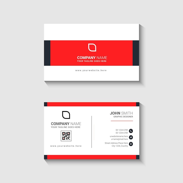 Premium Vector | Clean style modern business card Premium Vector | Clean style modern business card