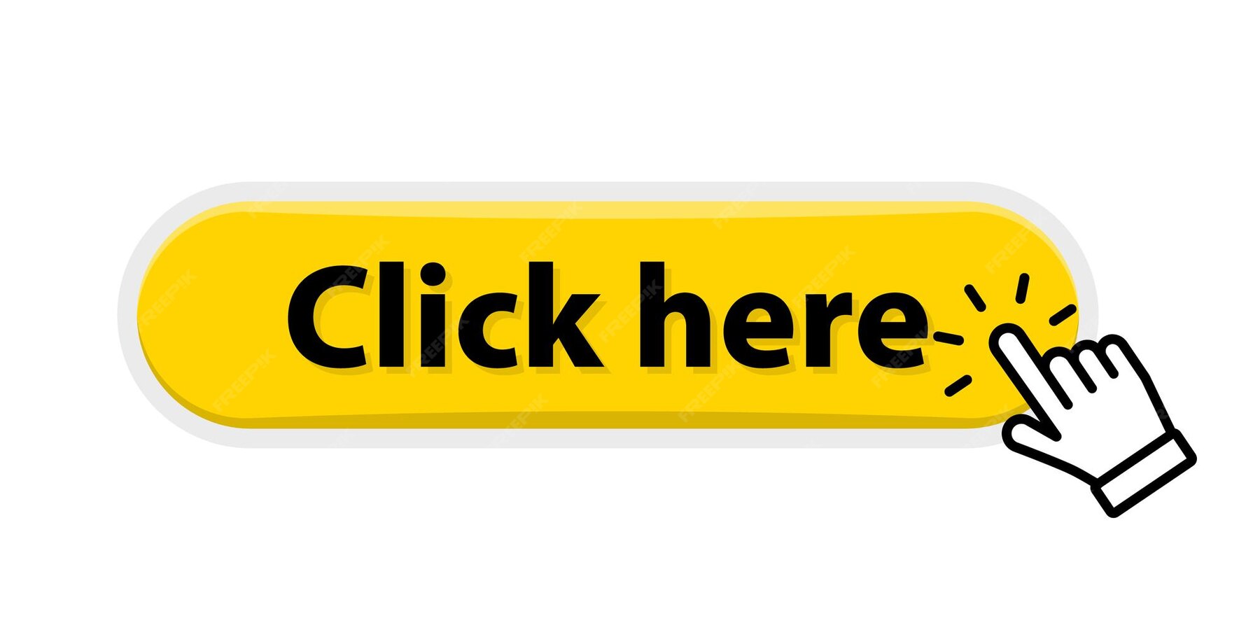 Premium Vector | Click here button with hand pointer clicking modern click button with computer ...