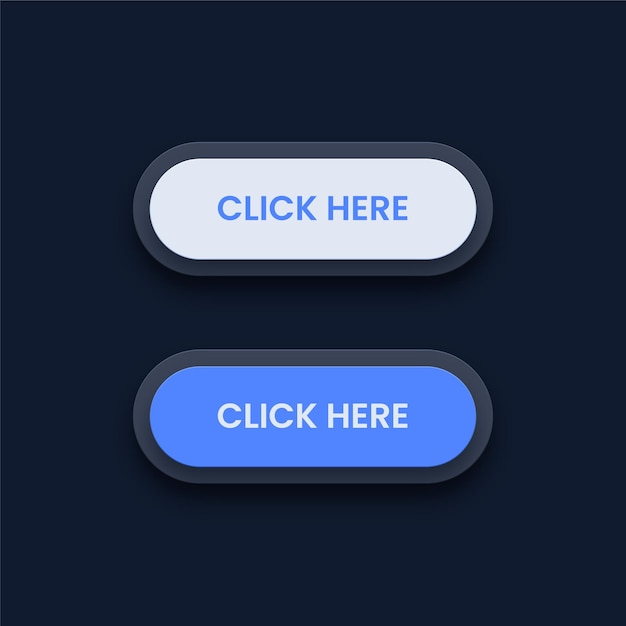Premium Vector | Click here buttons Premium Vector | Click here buttons