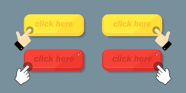 Premium Vector | Click the icon mouse finger clicks on an object vector ... Premium Vector | Click the icon mouse finger clicks on an object vector ...