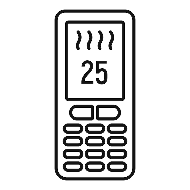 Premium Vector | Climate remote control icon outline climate remote ... Premium Vector | Climate remote control icon outline climate remote ...