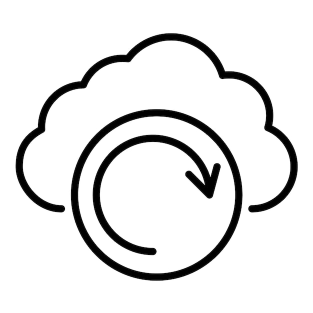 Premium Vector | Cloud Backup Vector Illustration Style Premium Vector | Cloud Backup Vector Illustration Style