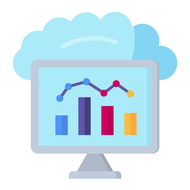 Premium Vector | Cloud computing flat illustration Premium Vector | Cloud computing flat illustration