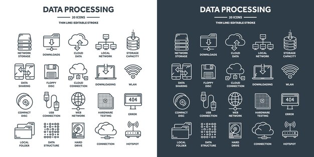 Premium Vector | Cloud computing and internet technology database remote access web hosting ...