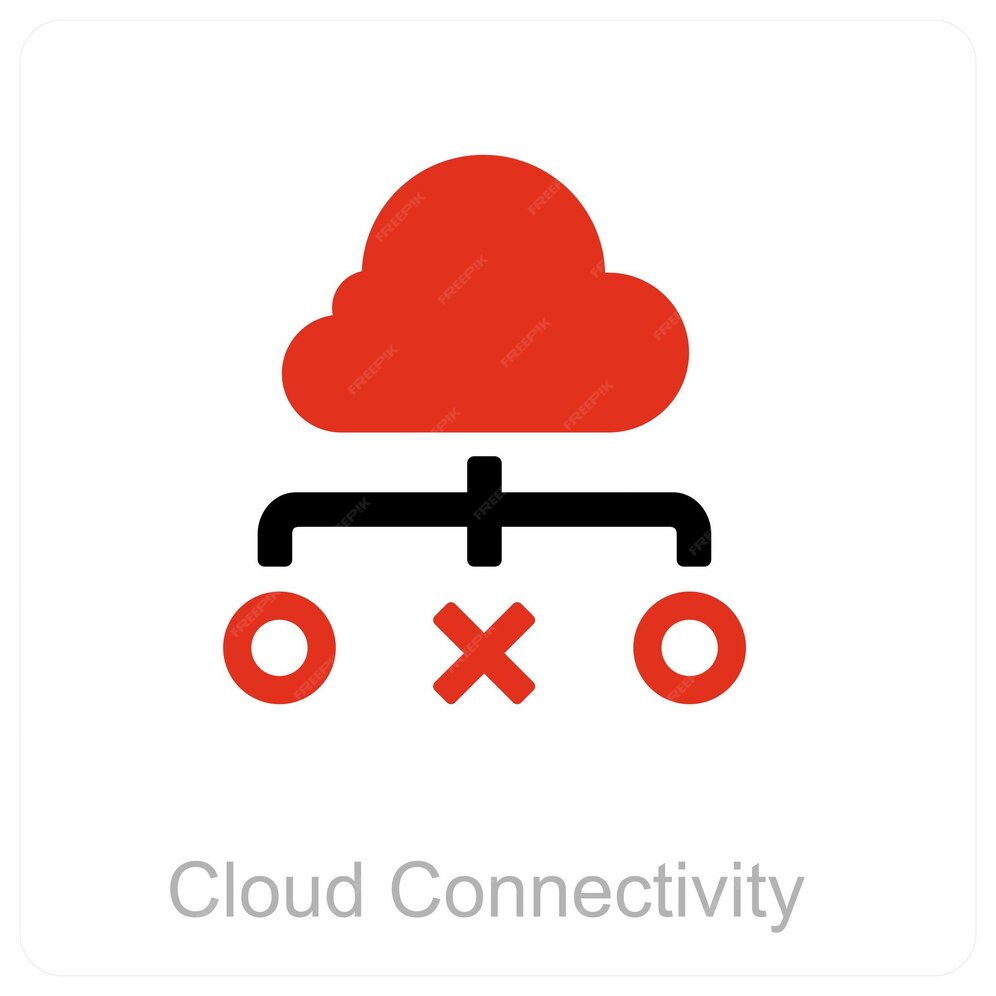 Premium Vector | Cloud connectivity and Big data icon concept Premium Vector | Cloud connectivity and Big data icon concept