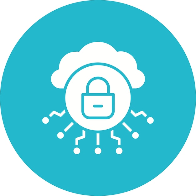 Premium Vector | Cloud security vector illustration style Premium Vector | Cloud security vector illustration style