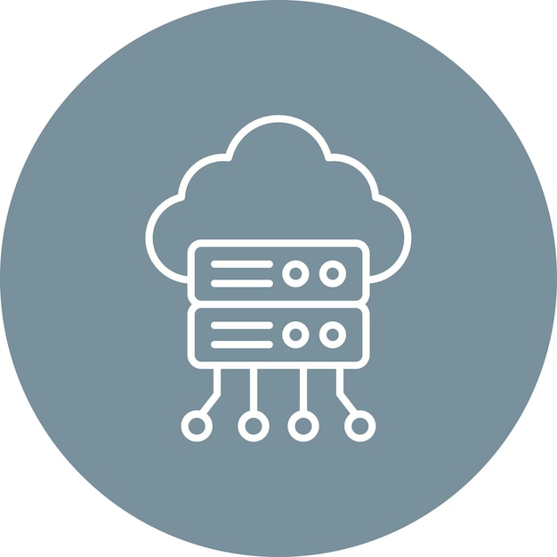Premium Vector | Cloud Server Icon Premium Vector | Cloud Server Icon