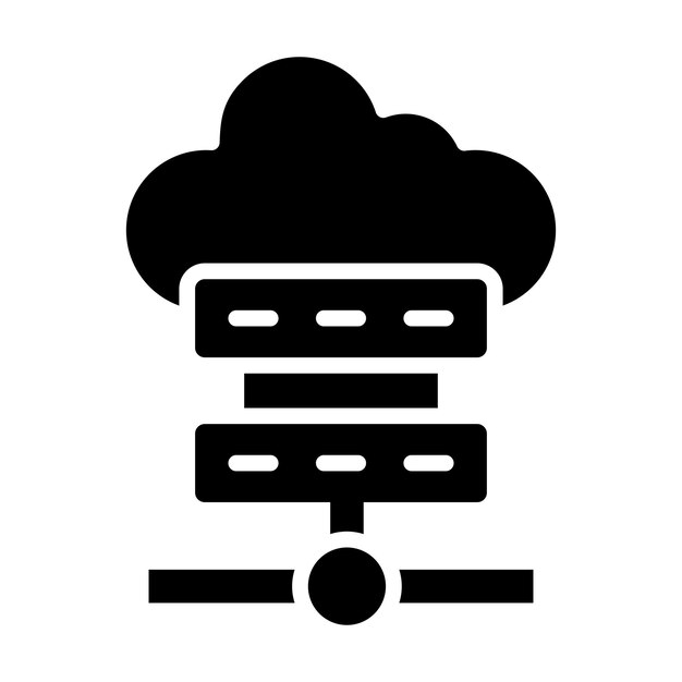 Premium Vector | Cloud server Vector Icon Design Illustration Premium Vector | Cloud server Vector Icon Design Illustration