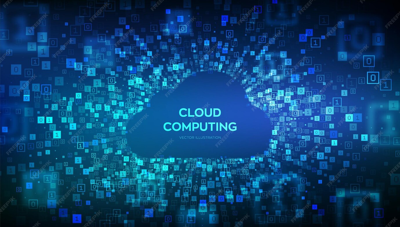 Premium Vector | Cloud technology background cloud computing cloud ...
