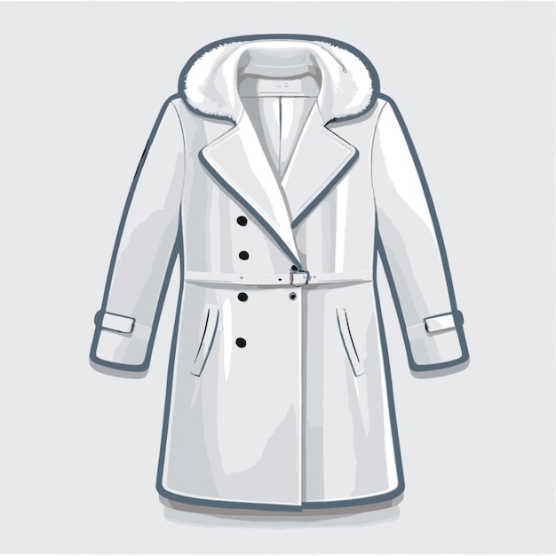 Premium Vector Coat Vector On A White Background