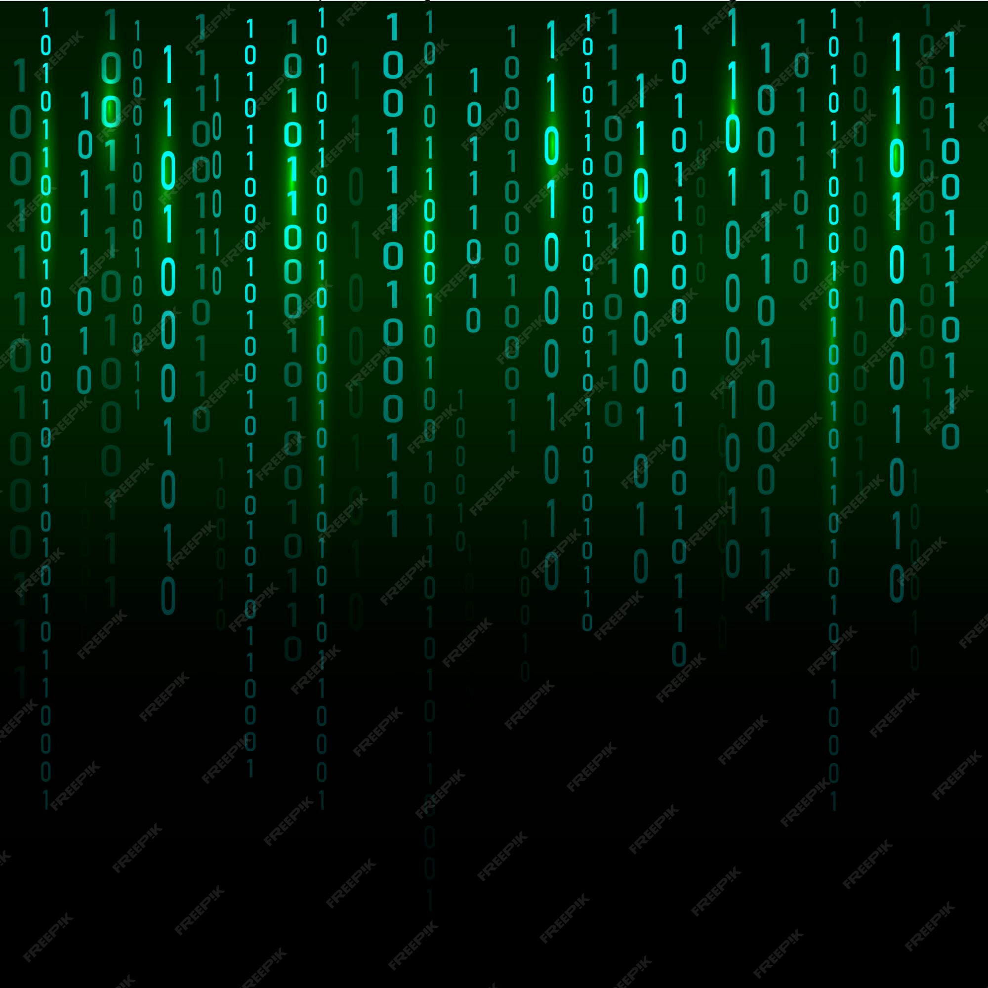 Premium Vector | The code of the background matrix falling from the top ...